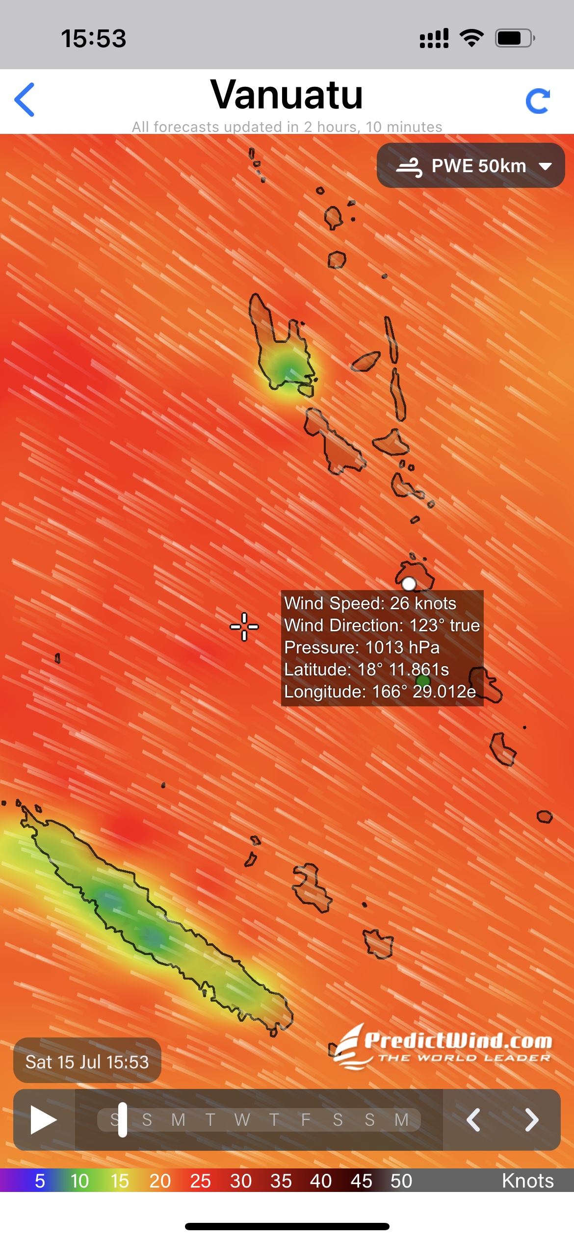 Fiji to Vanuatu (New Hebrides) – Sailboat Matilda