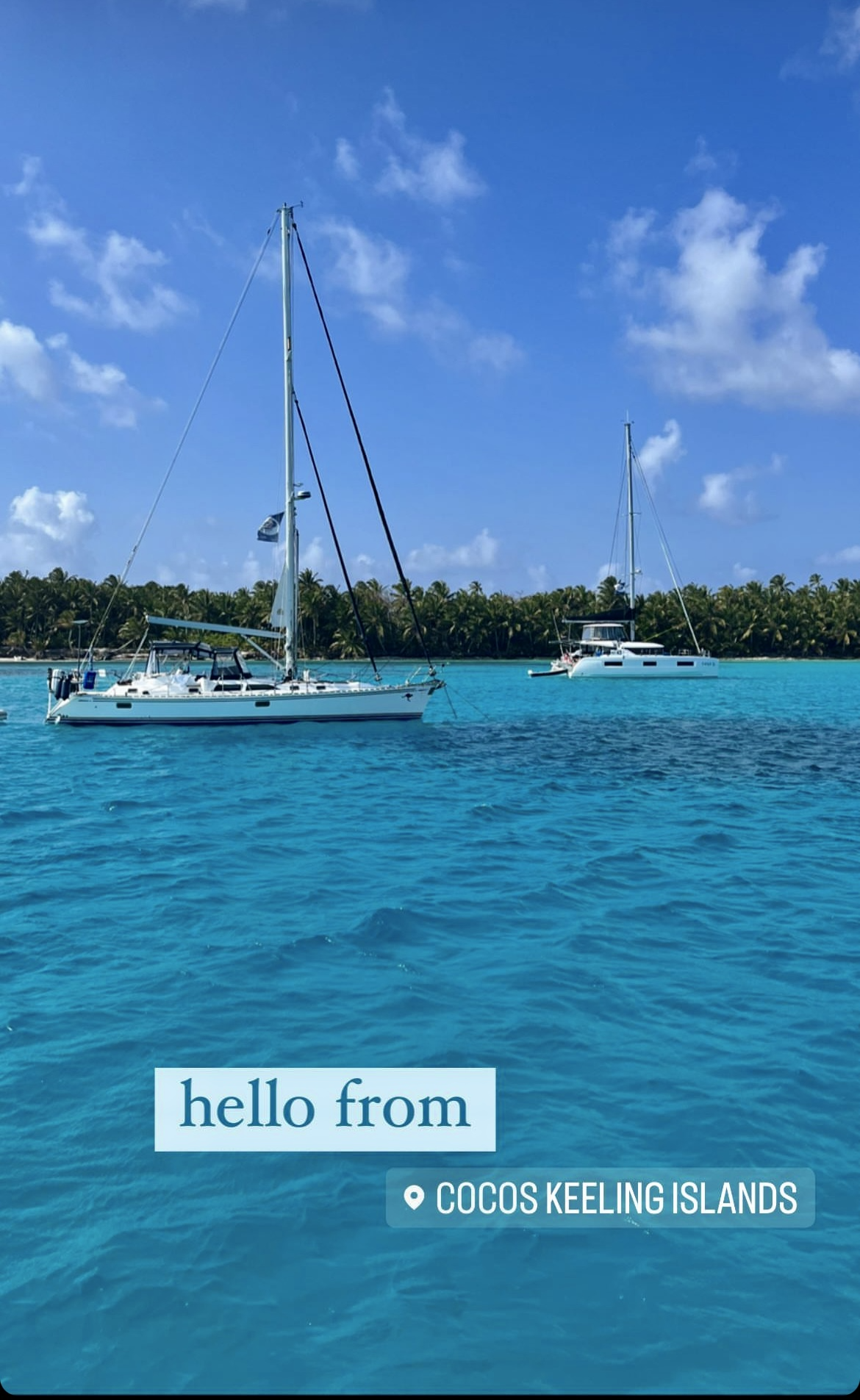 Cocos -Keeling Island – Sailboat Matilda